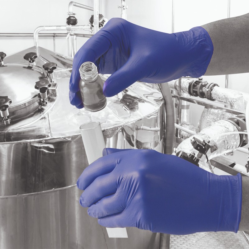 Polyco Finite P Indigo AF Nitrile Disposable Gloves MFNP100 | Health ...